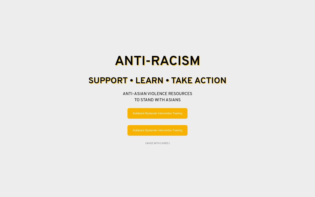 Anti-Racism | Support - Learn - Take Action
